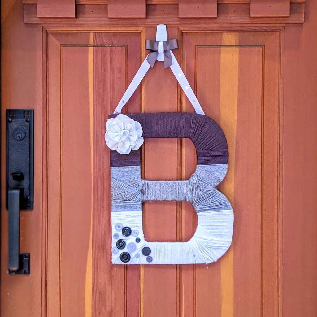 DIY Yarn Wrapped Letter - 5 out of 4 Patterns