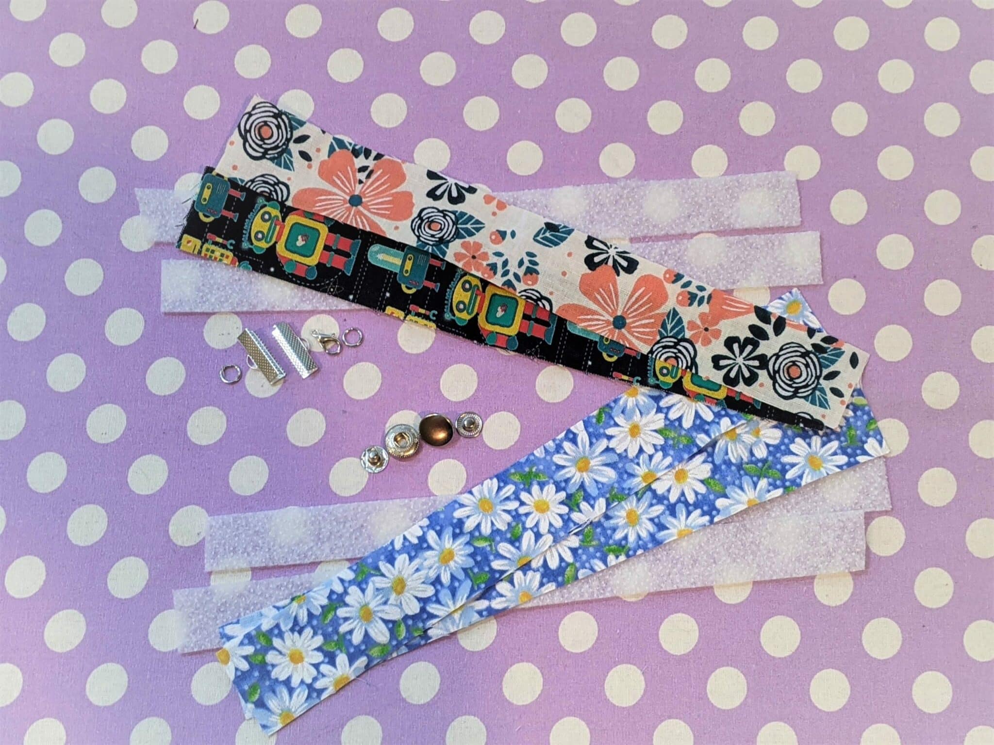 Fabric Scrap Bracelets DIY - 5 out of 4 Patterns